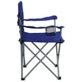 Ozark Trail Basic Quad Folding Camp Chair with Cup Holder, Adult, Royal ...