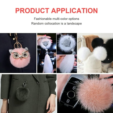 Fuzzy Ball Supple Comfortable Lovely Key Rings Adorable you get; you ...