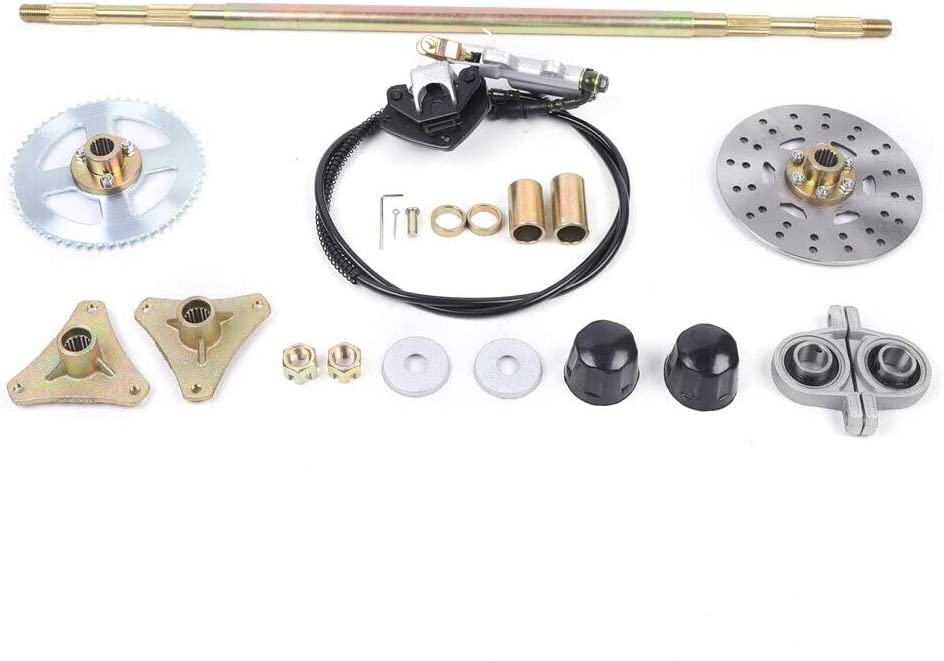 DENEST ATV Go Kart Rear Axle Complete Kit 29.13''(740mm) + Brake ...