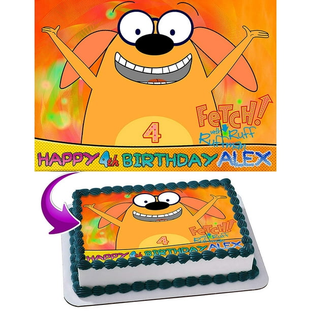 Fetch with Ruff Ruffman Edible Cake Image Topper Personalized Picture 1 ...
