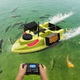 Fishing Bait Boat 500m Remote Control Bait Boat 2kg Loading LED Light ...
