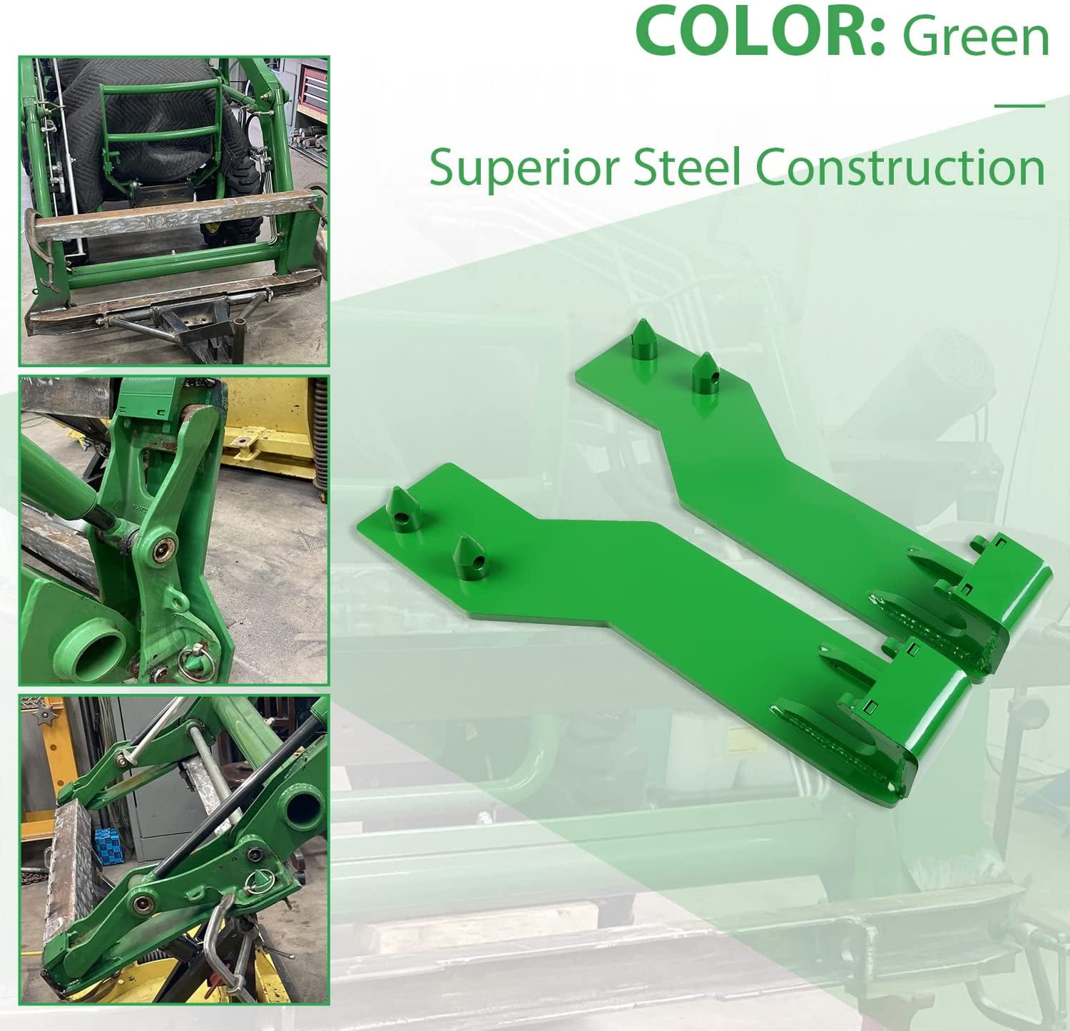 Buy HECASA Tractor Loader Quick Tach Weld On Mounting Brackets for John ...