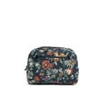 Vera Bradley Women's Cotton Medium Cosmetic Bag Fresh-Cut Floral Green - Walmart.com