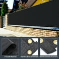 Chain Link Fence Privacy Screen 6x50FT, 90% Outdoor Cover with Brass ...