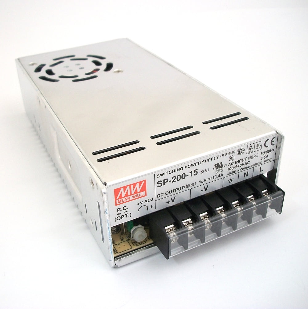 NEW Mean Well 15Vdc PFC Power Supply SP-200-15 - Walmart.com