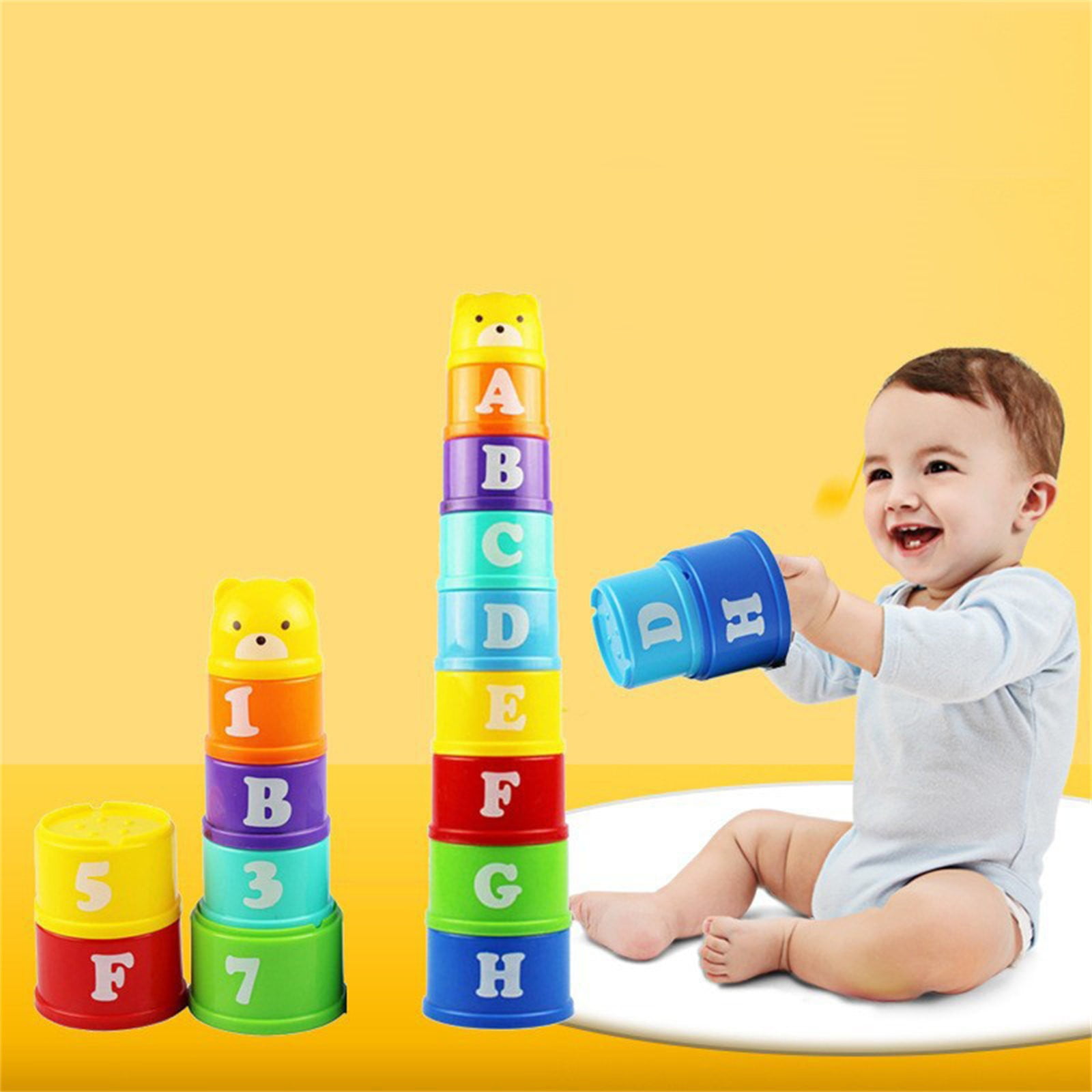 Click here for Pdqouc Rainbow Baby Stacking Cups Toys Set  Stacki... prices