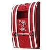 Fire-Lite Manual Fire Alarm Pull Station BG-12 Series - Red, Durable ...