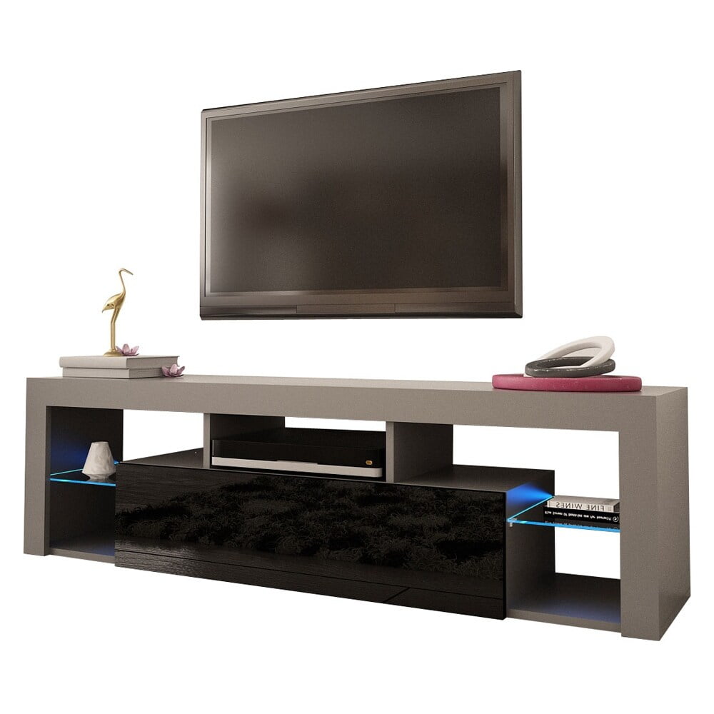 Meble Furniture & Rugs Milano 160 Wall Mounted Floating 63" Modern TV ...