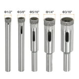 5 Packs 5mm 6mm 8mm 10mm 12mm Diamond Drill Bit Hollow Drill Hole Saw ...