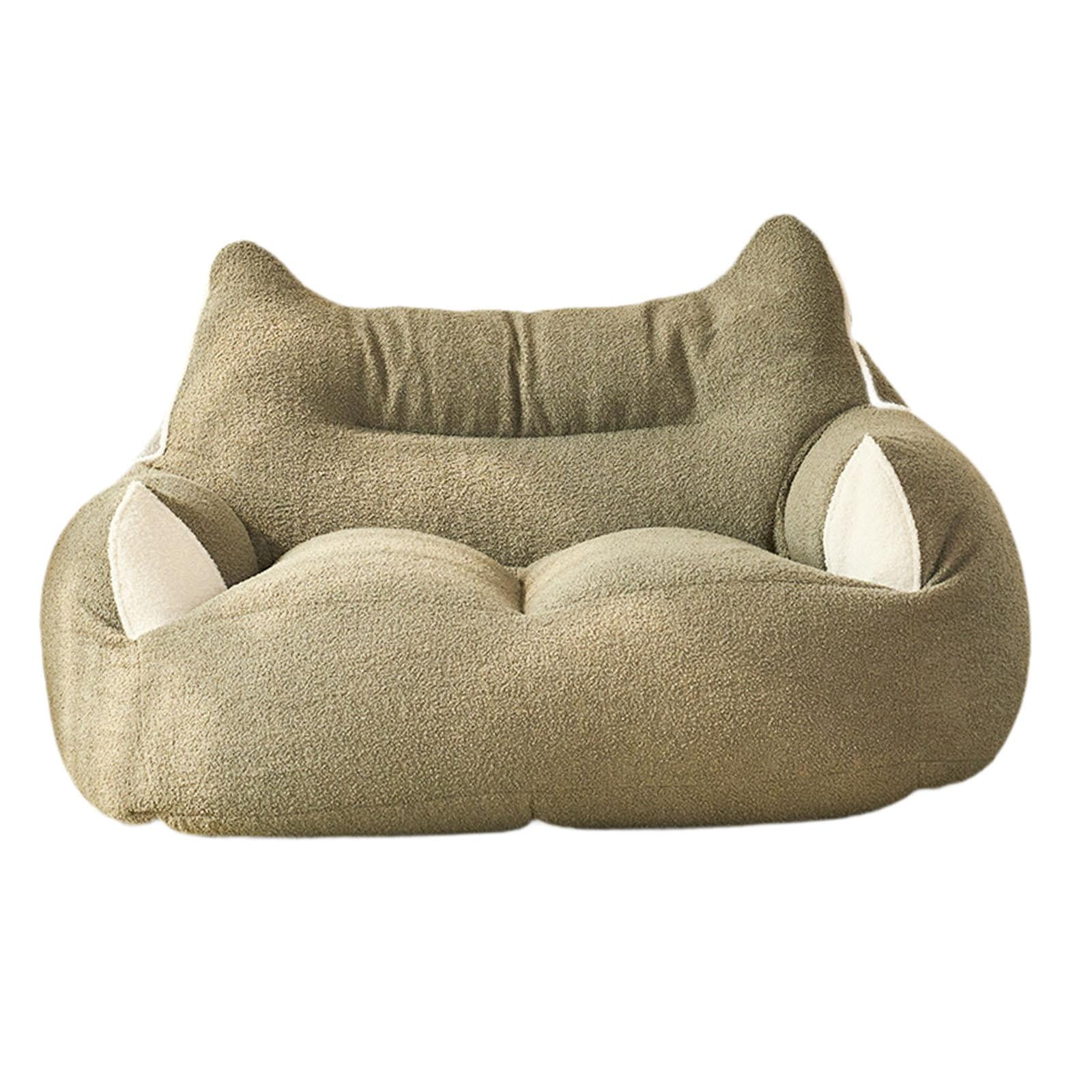 Sillón tipo puf,Sofá Puff con reposabrazos para adulto,Puf con relleno ...