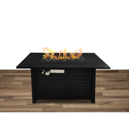 RADIATA 43" Aluminum Propane Fire Pit Table, 60,000 BTU Outdoor Gas ...