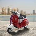 EcoNest Educational Pull Back Motorcycle Toy Alloy Retro Scooter Model ...