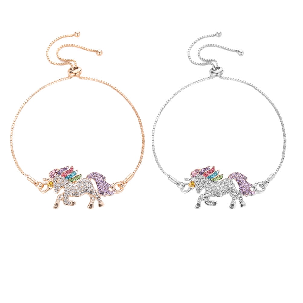 Click here for Masteelfca 2pcs Bracelet Rhinestone Adjustable Uni... prices