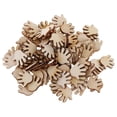 100 Pieces Natural Cutouts Wood Hand Shapes Rustic Wooden Embellishment ...