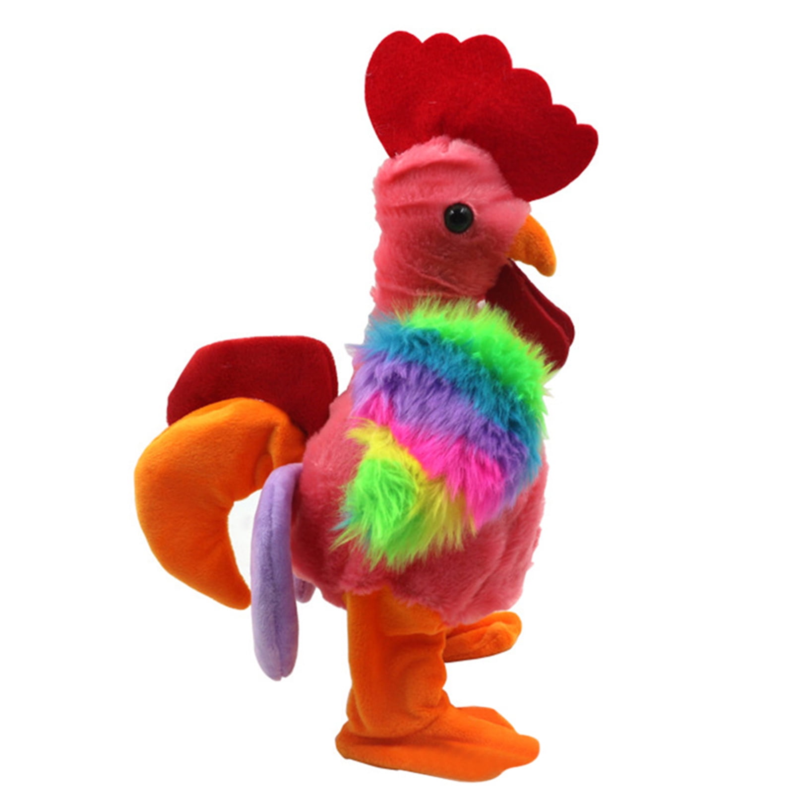 Electric Screaming Chickens Toy Fun Singing Roosters Plush Toy Birthday ...