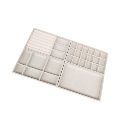 4 Pieces Jewelry Trays Organizer Insert watch order Divider for Gift ...