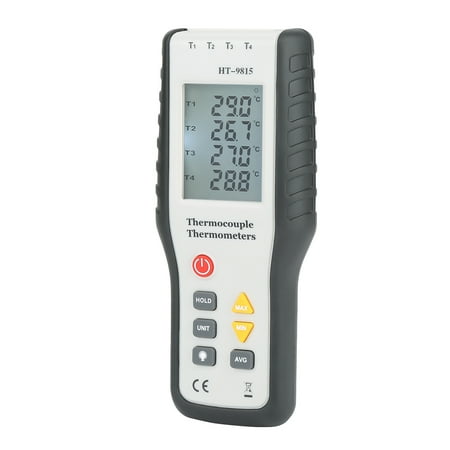 Digital Thermocouple Temperature, Sensor Thermometer 4-Channel ...