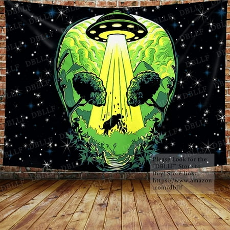 Alien Spaceship Tapestry Cool Martian UFO Tapestry Alien Invasion ...