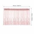 Boho Lace Curtain Valance for Small Windows – Light Filtering Farmhouse ...