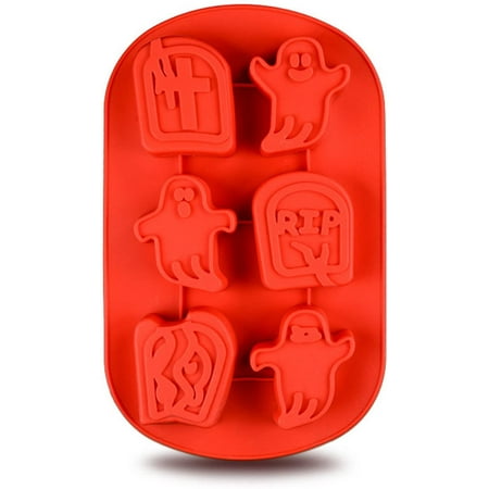 licenbar 2 Pack Halloween Ghost haunted House Silicone Molds Bakeware ...