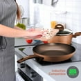 NutriChef 12Piece Set Brown Kitchenware Pots & Pans-Stylish Cookware ...