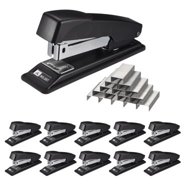 Bostitch Antimicrobial Premium Upright Soft Grip Stapler, Black ...