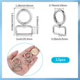 12Pcs Alloy Swivel Clasps with Spring Gate Rings Platinum 46x32x5mm diy ...