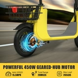 CURUK 450W 36V Folding Electric Scooter Bike with Seat, 12.5 Mile Range ...