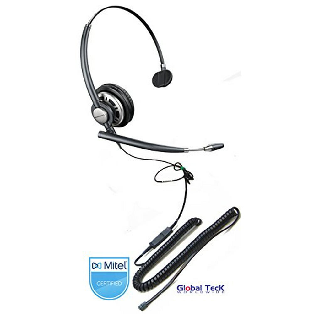 Mitel Compatible Plantronics Direct Connect VoIP Headset Bundle HW291N ...