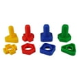 96 Piece Bag of Nuts and Bolts Toy - Jumbo Plastic Matching Fine Motor ...