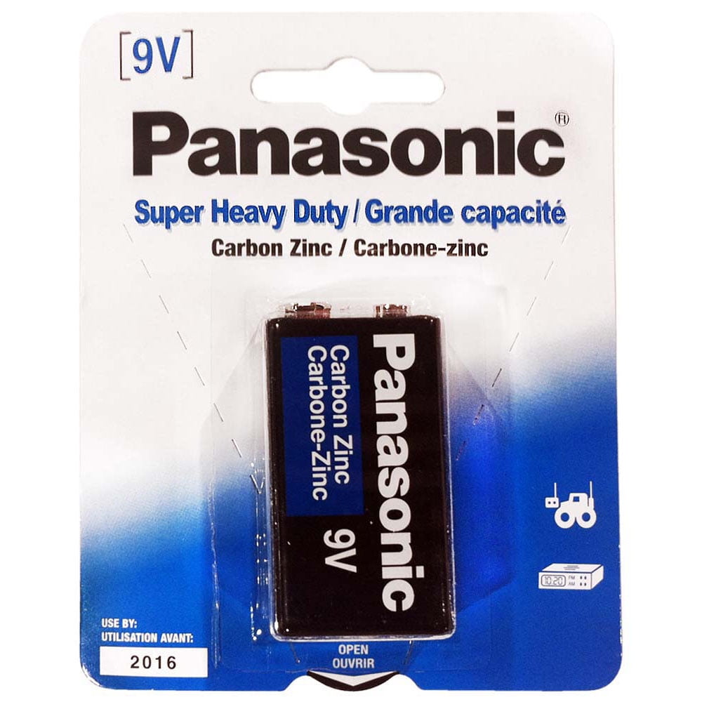 Panasonic Heavy Duty 9 Volt Battery : (Pack of 2) - BPN-9V-1PK-Z02 ...