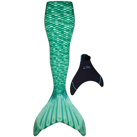 Adult Reinforced Mermaid Tail for Swimming, Monofin Included - Adult ...