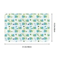 Bathroom Rugs Non Slip Washable - Blue Green Slug Shells Kitchen Mats ...