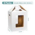 8 Pack Tall Cake Boxes 12x12x14 Inch Disposable Layered Bakery Carrier ...