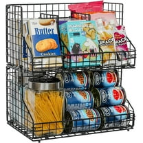 X-cosrack 2-Tier Stackable Can Rack Organizer, Food Storage Shelf for ...