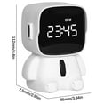 Kchsji Big Headed Astronaut Alarm Clock with Countdown Timer, Smart LED ...