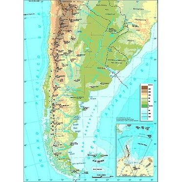 Iconic Arts Laminated 26x24 Poster: Resource Map - The Geography of The ...