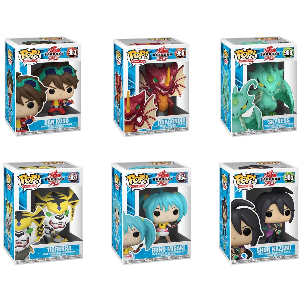 Funko POP! Animation - Bakugan Vinyl Figures - SET OF 6 (Skyress, Drago ...