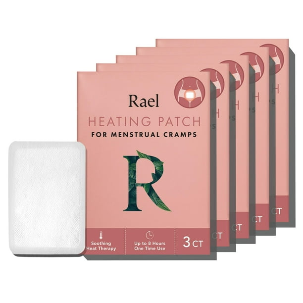 Parches térmicos Rael Herbal para calambres, terapia térmica, 15 ...