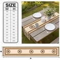 Brown Western Table Runner Vintage Texas Stars Country Wheats ...