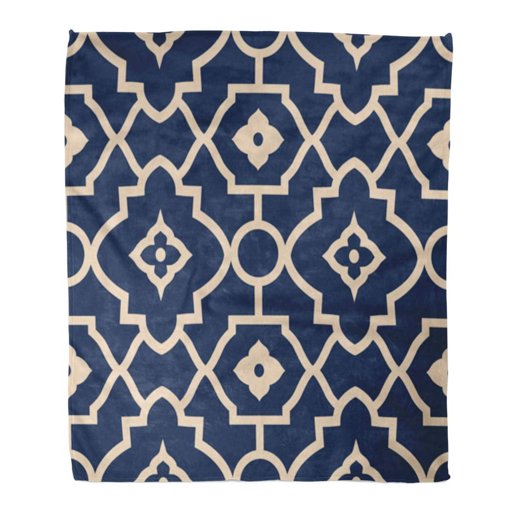 Sidonku Throw Blanket 50x60 Inches Yellow Geometric Colorful Simple