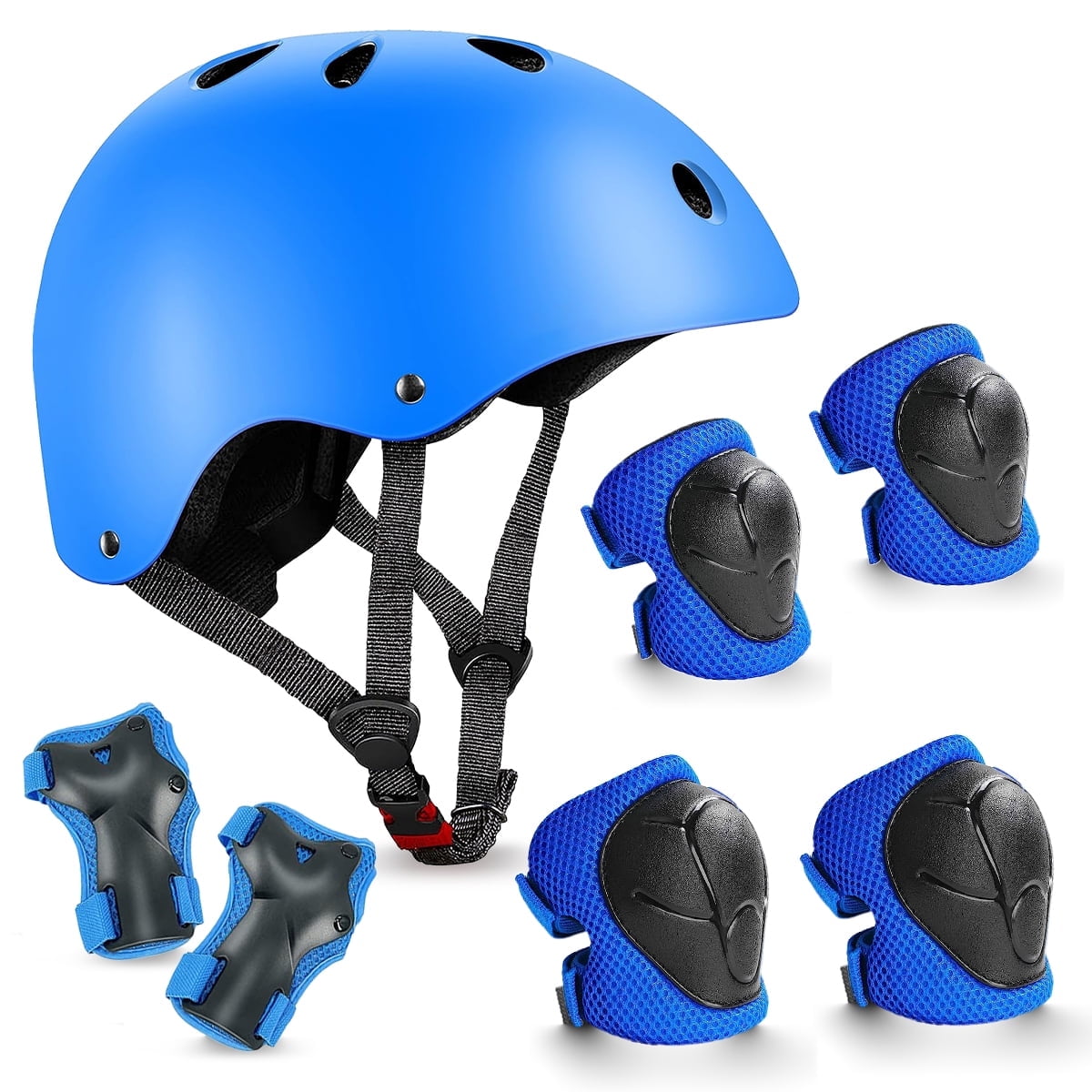 Click here for Grm Kids Bike Helmet & Protective Gear Set - Blue... prices