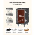 Large 127QT Wheeled Insulated Non-Electric Food Warmer Box, Stainless ...
