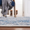 SAFAVIEH Toscana Caryn Medallion Polyester Area Rug, Ivory/Navy, 8' x ...