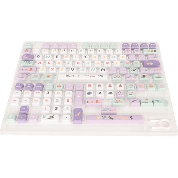 Veeki Custom Keycaps, 124 Key Mechanical Keyboard Keycaps PBT Keycaps ...