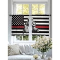American Flag Sheer Curtains for Living Room Bedroom Cute Sloth Star ...