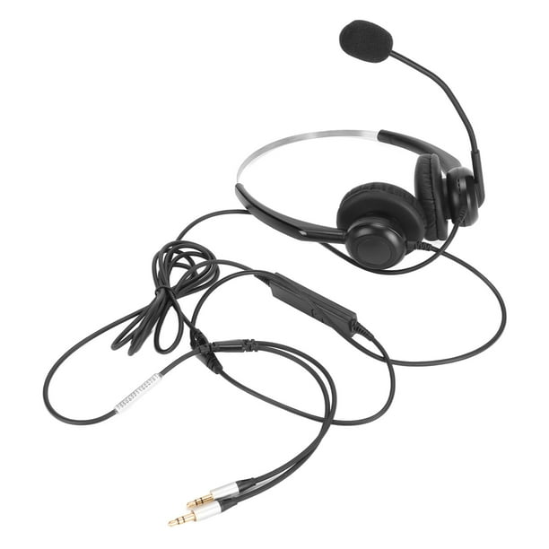 Business Headset, 4 Types Wiring Ports Sided Business Headset With Boom ...