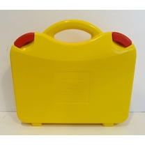 LEGO Travel Case (orange/yellow with red clips includes divider inserts ...