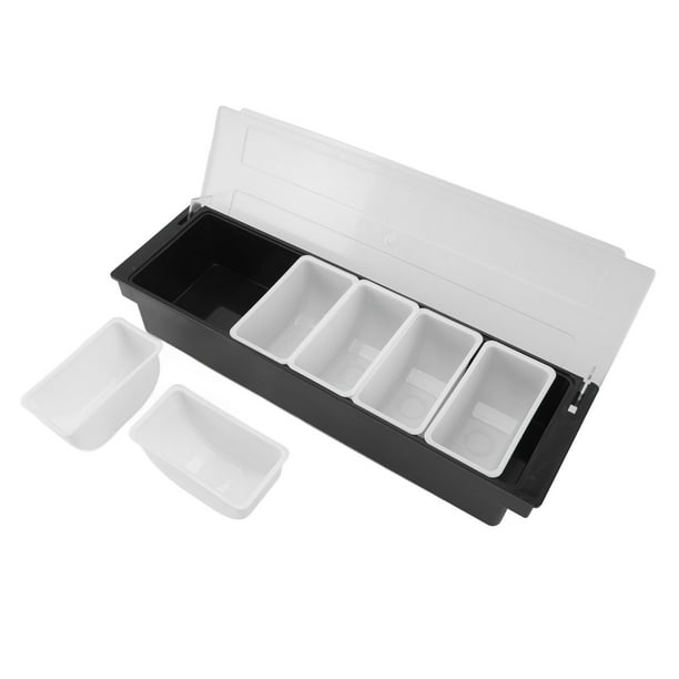 Condiment Bar Fruit Bar Fruit Caddy with Lid Condiment Caddy Durable ...