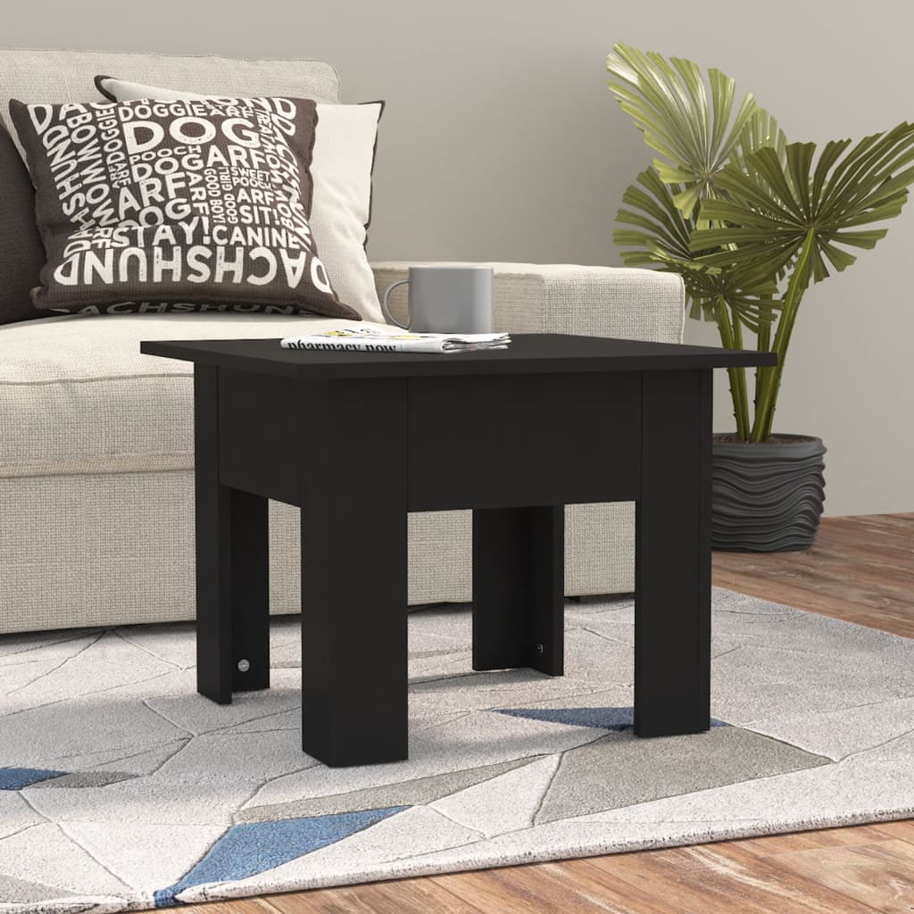Click here for Vidaxl Coffee Table Black 55x55x42 Cm Engineered W... prices